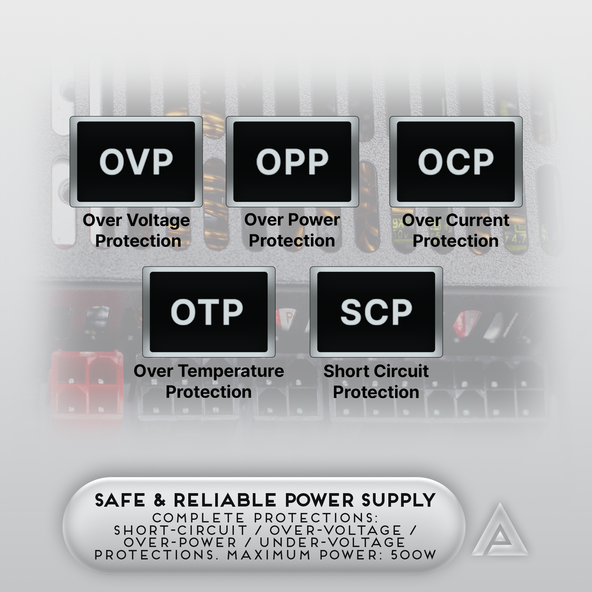 Apevia | ITX-PFC500W | 500W+ | Power Supply